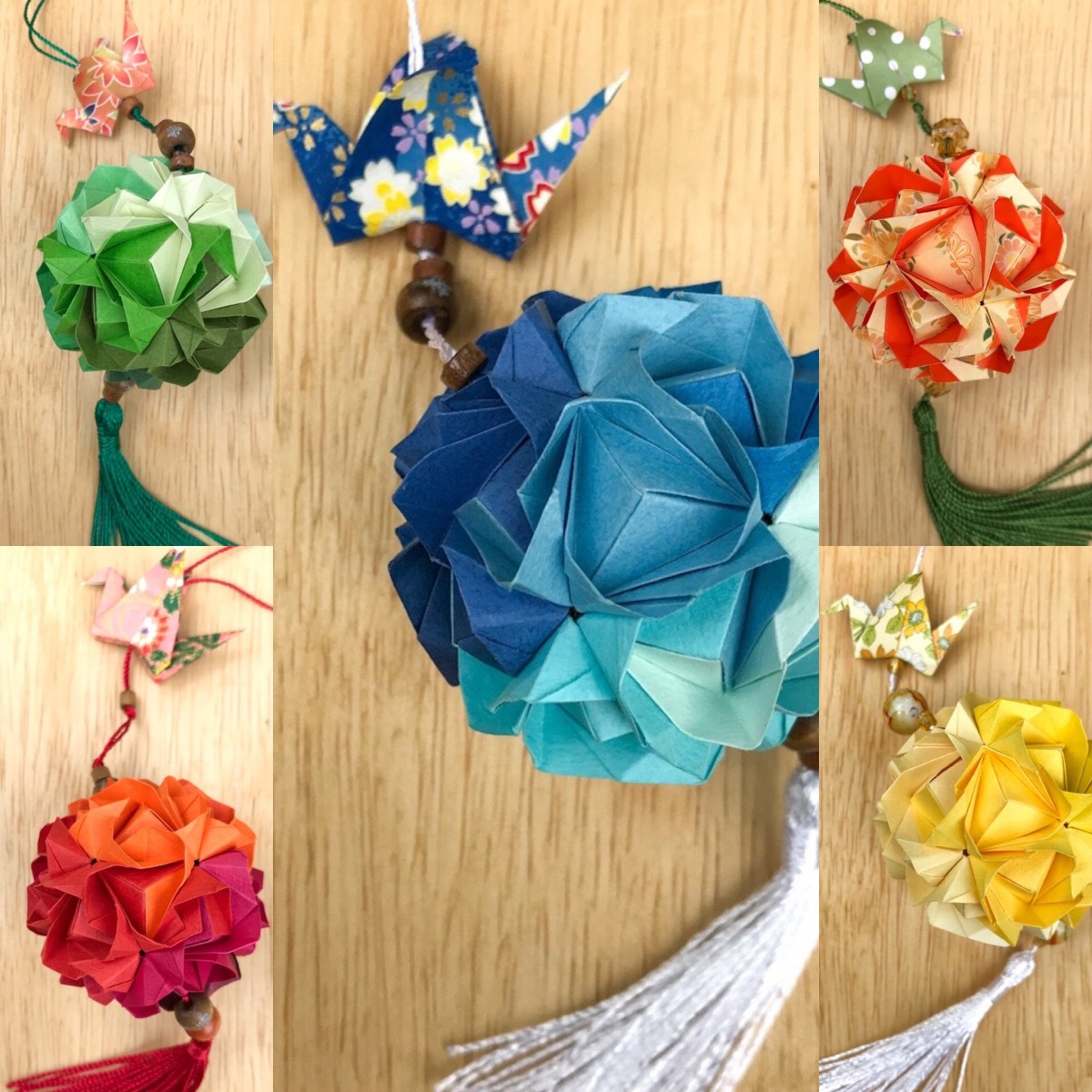 Mini Móbiles Kusudama – Flaviane Koti